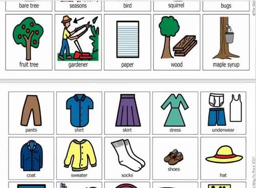 Curriculum Creative Study AAC Fringe Boards by The Alternative Way to Pre-K