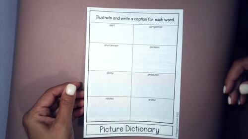 3rd Grade Wonders 2020 Unit 5 Text Set 1 Vocabulary Flip Book (foldable)