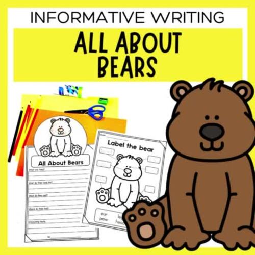 All About Bears | Animal Research Worksheets | Informational Writing ...