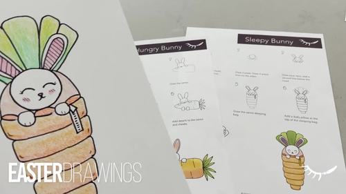 Easter Directed Drawing │Easter Activity by Draw Calm | TPT