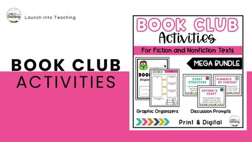 Book Club Activities by Natalie Rance - Launch Into Teaching | TPT