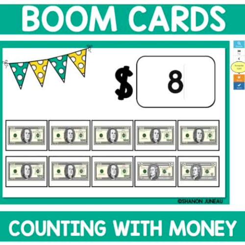 Counting Money using Boom Cards by Shanon Juneau We are Better Together