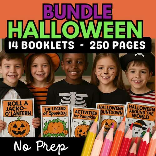 Halloween Activity Bundle | Writing, Reading, SEL, Math, Listening ...