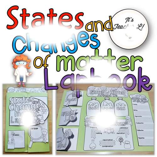 States and Changes of Matter Lapbook (Science/ELA) by It's Teacher L
