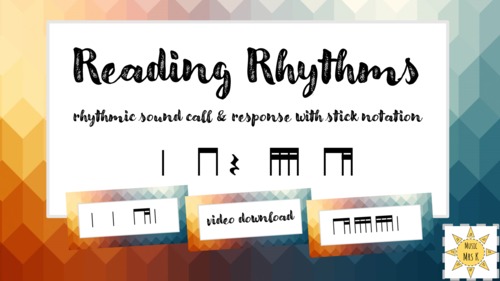 Rhythm Reading Video 6C: Eighth Note - Sixteenth Notes (Stick Notation ...