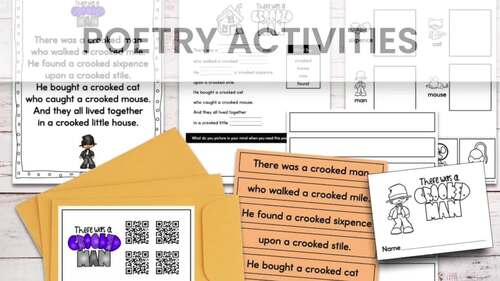 Nursery Rhyme Activities for 1st Grade - Poetry Center Bundle Set 3