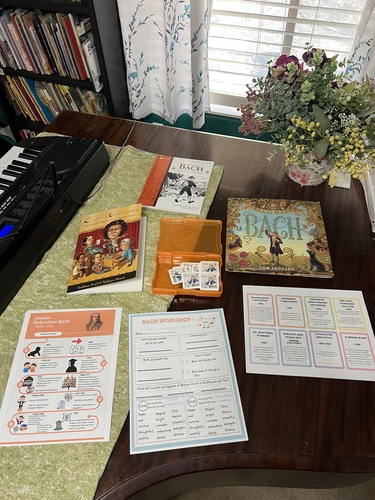 Johann Sebastian Bach composer study video, lesson plan and worksheets