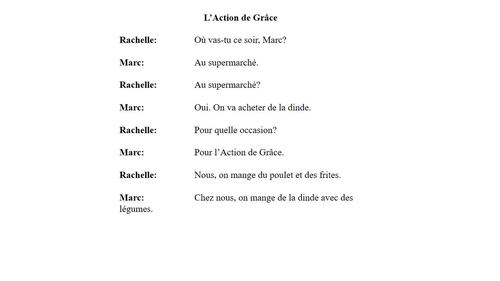 L'Action De Grâce: dialogue-vidéo. | TPT