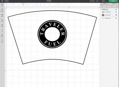 Traveler fuel Wrap Venti Cold Cup 24 Oz SVG by BlackSnowShopTH | TPT