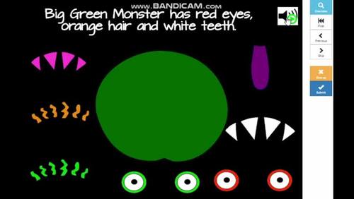 Go Away Big Green Monster - Drag, Drop, Create by Kids Club English