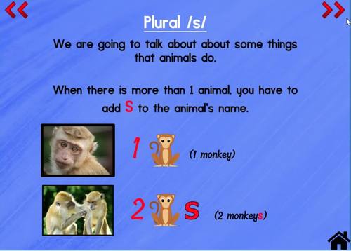 Third Person Singular and Plural S Made Visual - No Print Boom Cards