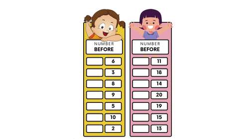 BEFORE AFTER WORKSHEETS / BEFORE AFTER ACTIVITY by TeacherTrail Treasures