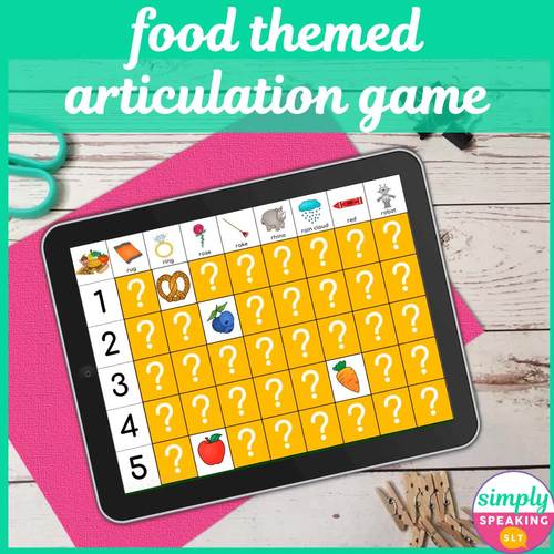 R Articulation No Print No Prep Food Themed PowerPoint Game | TPT