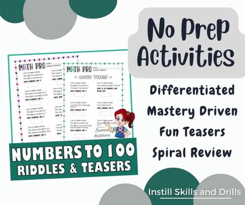 February Math Activities Number Puzzles and Riddles | Tens and Ones ...