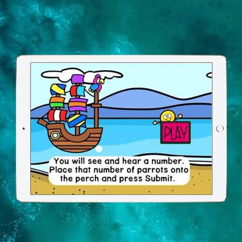 Count to 10 | Pirate Parrots | Boom cards with audio by LOL - Life of ...