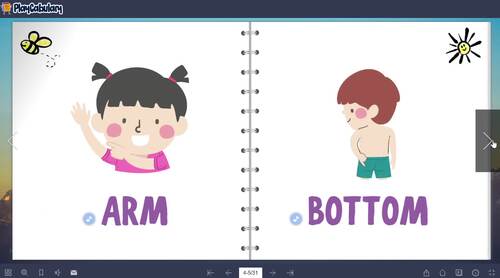 My Body Parts Interactive Talking Book with Music – Digital Book