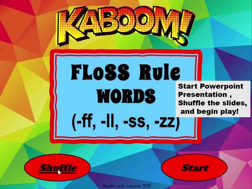 KABOOM - FLoSS Rule (-ff,-ll,-ss,-zz) -3 different DIGITAL & PRINT ...