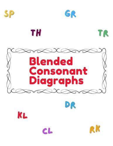 Blended Consonant Diagraphs by Ms Cruz | TPT