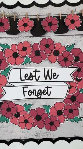 Poppy Craft & Remembrance Day Wreath for Remembrance Day Canada ...