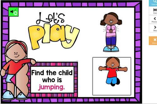 Boom Cards Gym Class Identifying Verbs by Della Larsen's Class | TPT