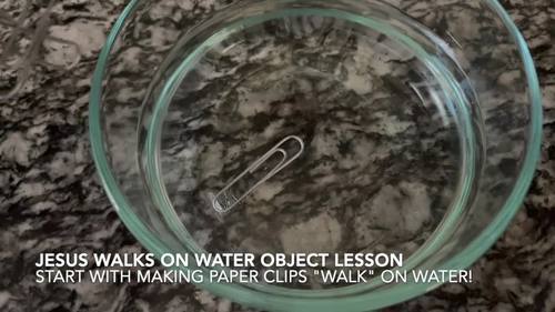 Jesus Walks on Water Object Lesson with Printable Activity Sheets + Craft