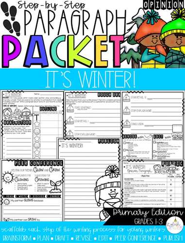 It's Winter | Paragraph Packet | Opinion Paragraph Writing | TPT