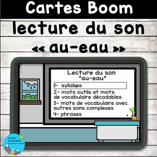 Sons composés French phonics son "au-eau" lecture sur Boom™ avec audio