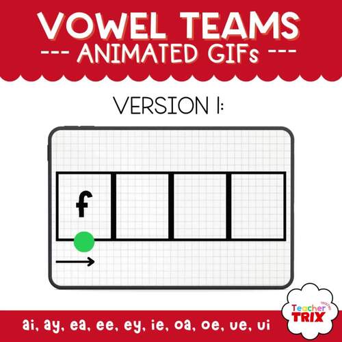 Vowel Teams Animated GIFs BUNDLE | Phonics Science of Reading Aligned
