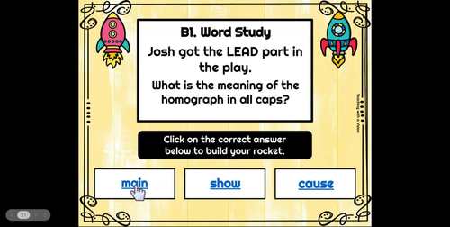 Grade 2 MyView Literacy, Unit 5 Week 2, Build a Rocket Assessment Practice