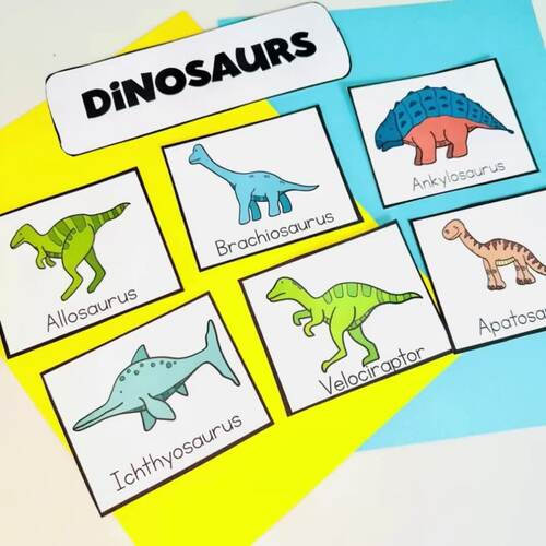 Dinosaur Math and Literacy Centers for Preschool with Daily Lesson ...