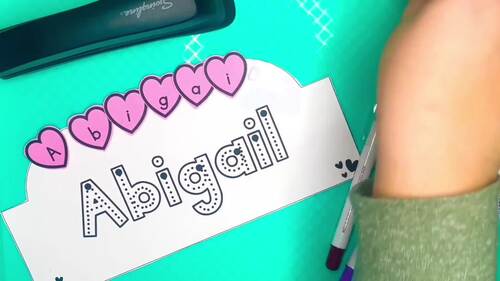 Valentine's Day Name Crowns | Name Building & Tracing | Editable Auto ...