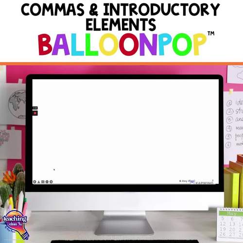 5th Grade Grammar Digital Review Games Year-Long BUNDLE - BalloonPop™