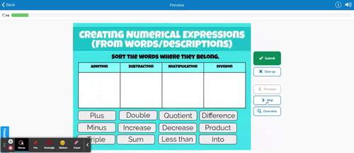 5th Grade/5.0A.2 - Numerical Expressions - Order of Operations Boom Cards