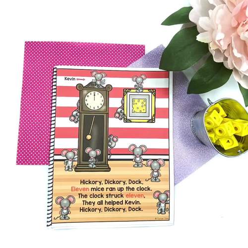 Hickory Dickory Dock Counting Clock - Nursery Rhymes Math Activity