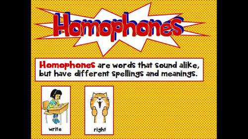 All About Homophones PPT Common Core Grades 2 - 5 by Fun Learning for All