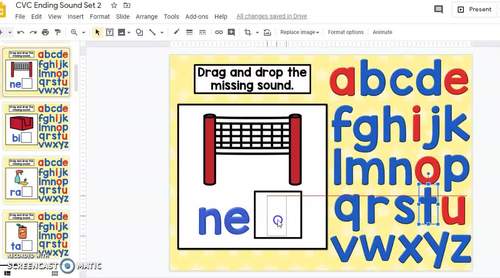 Ending Sound Bundle CVC for Google Classroom Distance Learning by ...