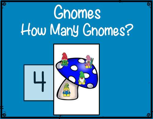 Gnomes Counting Games: How Many Gnomes Numerals & Number Words | TPT