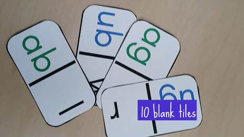CVC and CCVC domino style phonics game by The Learning Panda Club