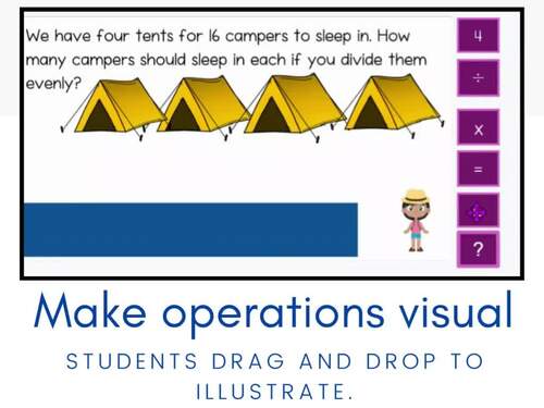 Digital Multiplication and Division Word Problems for 3rd Grade Camping ...