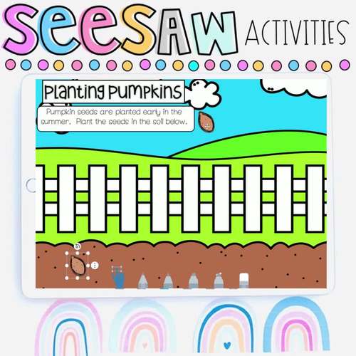Seesaw Digital Learning Pumpkin Science and Literacy Digital Activities