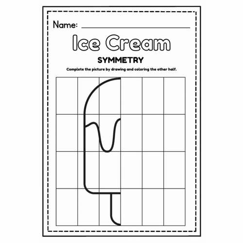 Summer Symmetry & Dot to Dot Activities | Kindergarten Fine Motor Practice