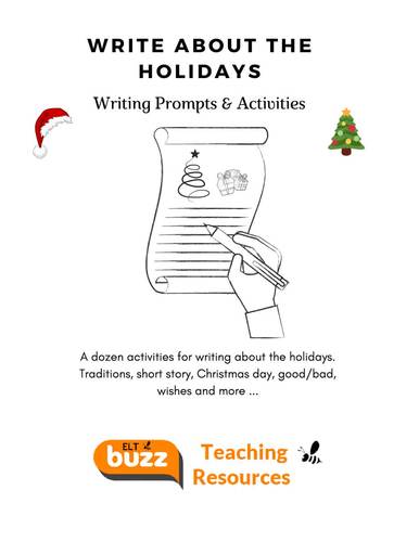 Write About Christmas. Prompts. Story writing. Wish list. Traditions ...