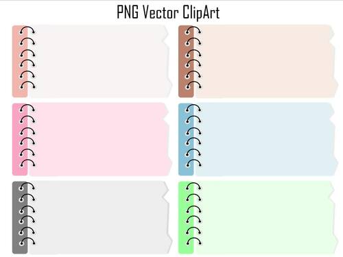 Notes and Label Vector Clipart, Name Tag Clipart, Label Clipart ...