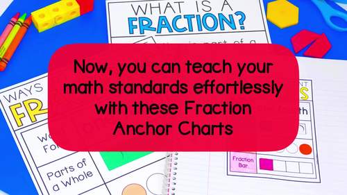 Fraction Anchor Charts by Chalkboard Chatterbox | TpT