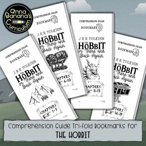 THE HOBBIT Comprehension Guide Tri-Fold Bookmarks (Fill-In Chapter ...