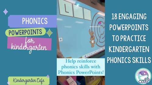 Kindergarten Phonics Powerpoints Bundle! by Kindergarten Cafe | TPT