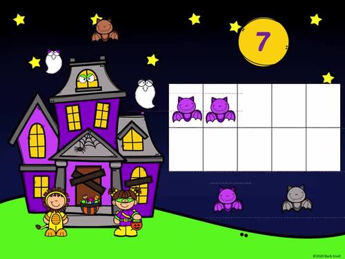 Digital Ten Frames Halloween by Barb Knoll | TPT