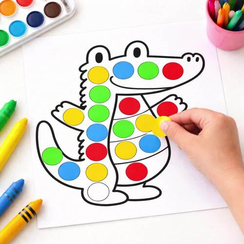 Animal Dot Sticker Activity Pages | Dot Marker Printable for Toddler ...
