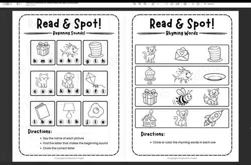 Read Across America Literacy Worksheets | Preschool & Kindergarten ...