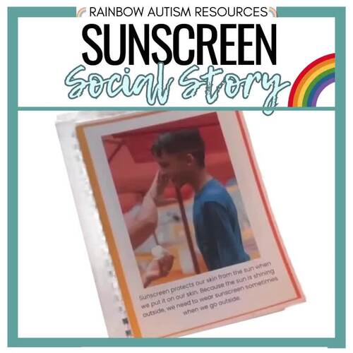 Autism Sunscreen Social Story | “Why Do I Need to Wear Sunscreen ...